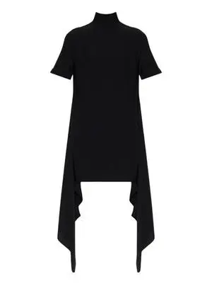 Alaïa Short-sleeved High-neck Top - Black