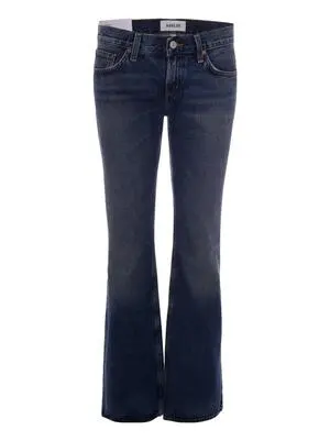 AGOLDE Low-rise Flare Jeans - Black