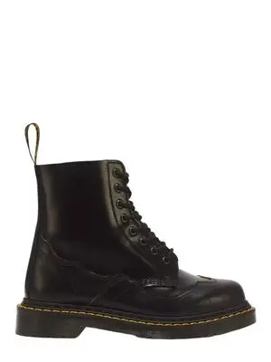 Dr. Martens 1460 Pascal Brogue Boots - Black