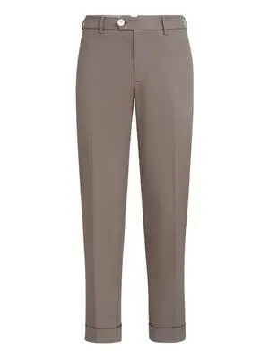 Brunello Cucinelli Tailored Pleated Pants With Belt Loops - Gray