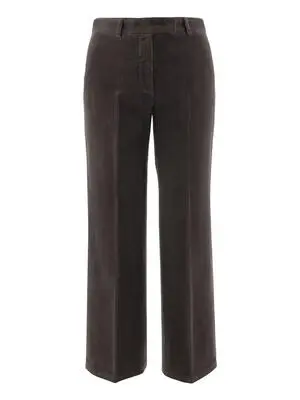 QL2 QUELLEDUE Teodora Corduroy Wide-leg Pants - Black