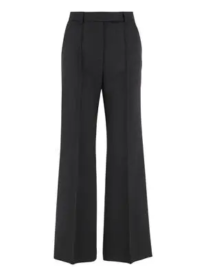 QL2 QUELLEDUE Ottavia Pleated Wide-leg Pants - Black