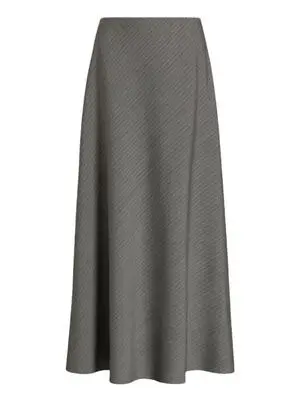 ALBERTA FERRETTI Alberta Ferretti A-Line Skirt With Herringbone Weave