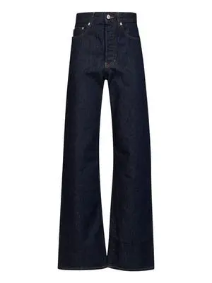 Dries Van Noten Belt-loop Wide-leg Jeans - Black