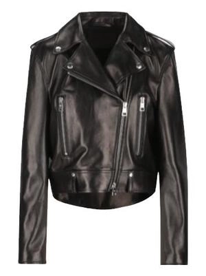 Balenciaga Leather Moto Jacket - Black