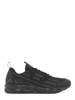 EA7 Logo-print Lace-up Sneakers - Black