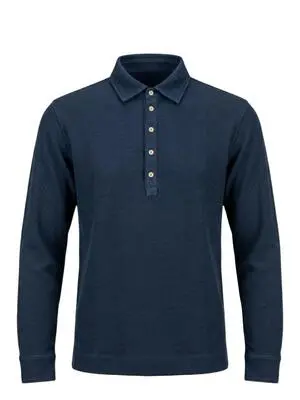 Massimo Alba Long-sleeve Polo Shirt - Blue