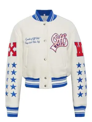 Off-White Varsity Bomber Jacket - No