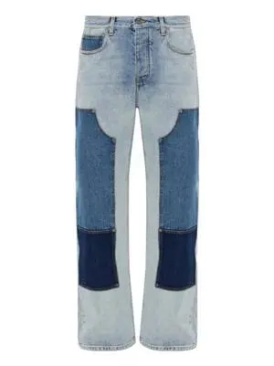 Off-White Panelled Jeans - Blue