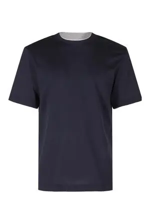 Eleventy Crew-neck T-shirt - Light Blue Gray