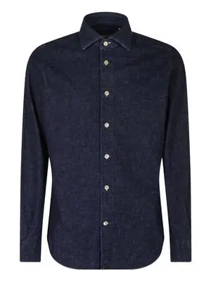 Eleventy Long-sleeved Shirt - Blue