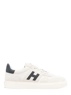 Hogan Paneled Logo Sneakers - White