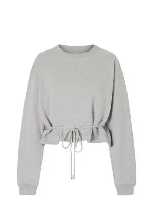 Dries Van Noten Cropped Sweatshirt - Gray