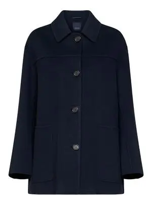 Max Mara Mmagiugno' Button-fastening Jacket - Navy