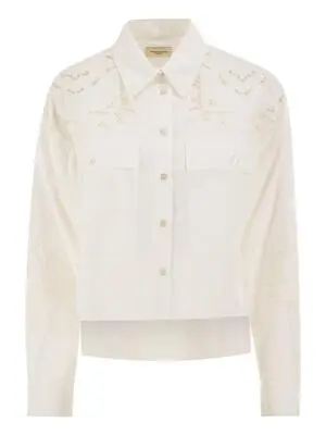 Max Mara Broderie Anglaise Shirt - White