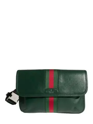 Gucci Web Trademark Belt Bag - Dark Green