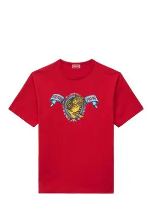 Kenzo Jumping Tiger' T-shirt In Cotton - Cinnabar