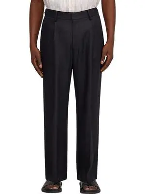 Nn07 Kay Relaxed Fit Linen Pants - Black