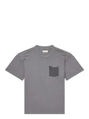 CHERRY LOS ANGELES Printed Cotton-jersey T-shirt - Gray