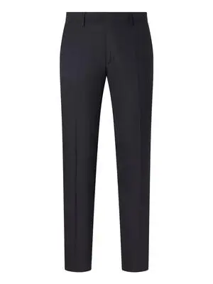 Boglioli Straight-leg Wool Suit Trousers - Black