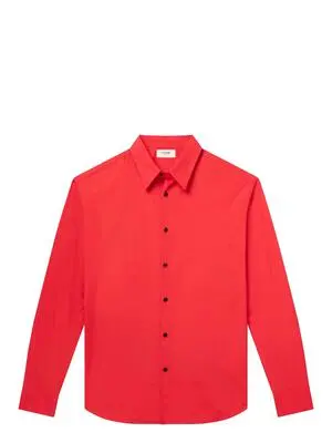 Celine Cotton-poplin Shirt - Red