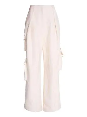 CONCEPTO Nomad Cargo Pants 100% Cotton - White