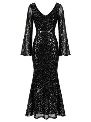 INTERNATIONAL APPEAL Patra Mermaid Gown - Black