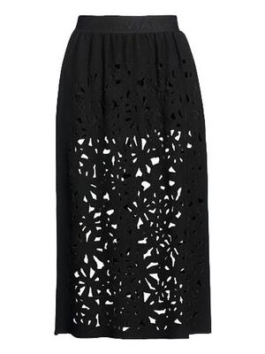 Liviana Conti Virgin Wool Midi Skirt - Black