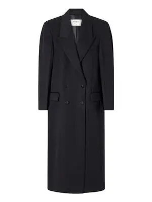 RÓHE Double-breasted Wool Coat - Navy