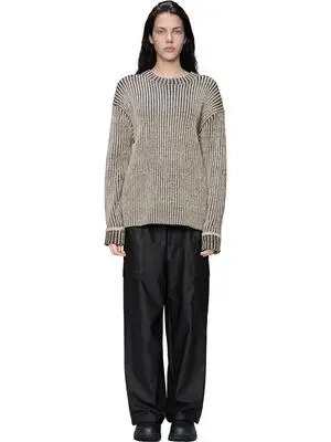 Rains Sapa Knit Crew Neck Sweater - Black