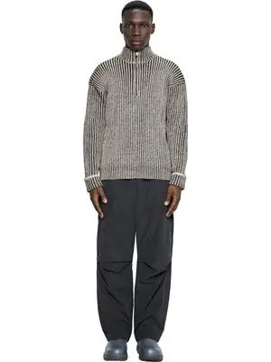 Rains Sapa Half Zip Knit - Black