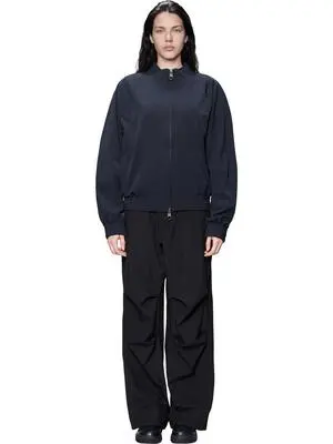 Rains Rains Tech Woven Bomber Jacket With 4-Way Stretch And Water-Resistant Treatment Navy