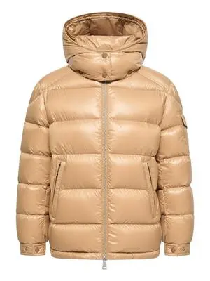 Moncler Maire Hooded Short Down Jacket - Beige