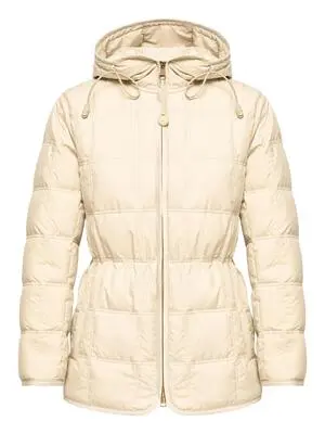 Moncler Cygnet Hooded Short Down Jacket - White