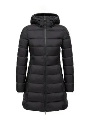 Moncler Gie Hooded Long Down Jacket - Black