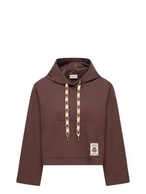 Moncler Hooded Sweatshirt - Brown