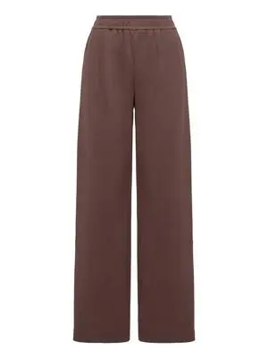 Moncler Logo Cotton Blend Sweatpants - Brown