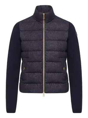 MONCLER MONCLER COLLECTION Wool & Cashmere Blend Zip-Up Cardigan