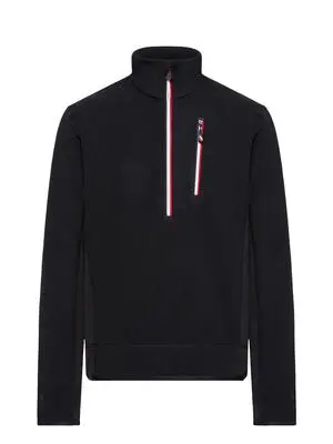 Moncler Half-zip Fleece Sweatshirt - Black
