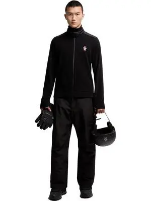 Moncler Fleece Zip-up Sweatshirt - Black