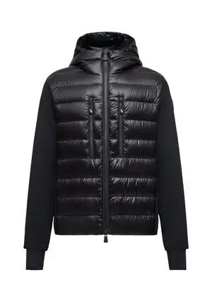 Moncler Down-filled Hooded Zip-up Jacket - Black