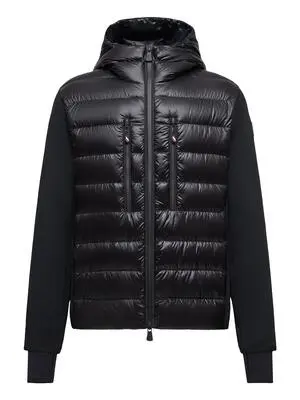 Moncler Down-filled Hooded Zip-up Jacket - Black