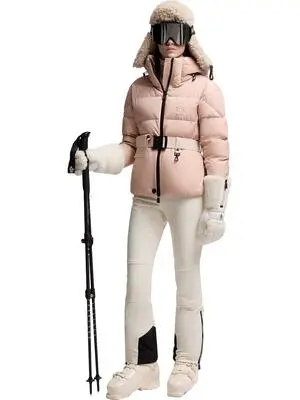 Moncler Bouquetin Hooded Down Ski Jacket - Pink