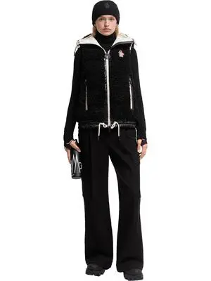 Moncler Teddy Padded Vest - Black