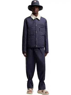 MONCLER X GILGA FARM DESIGNED BY DONALD GLOVER X Gilga Farm Donald Glover Kishus Quilted Shirt Jacket - Blue