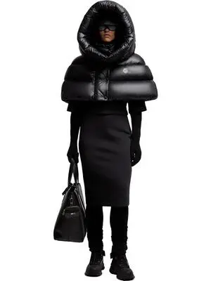 MONCLER X EDWARD ENNINFUL Neoprene Skirt - Black
