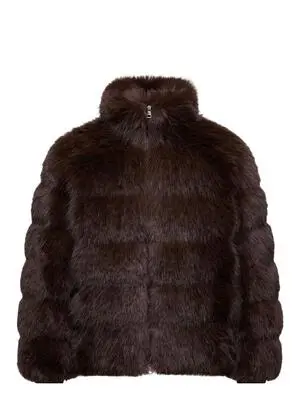 MONCLER X A$AP ROCKY Awge Maya Short Down Jacket - Brown