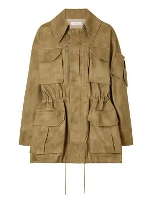 Co Cotton-blend Military Jacket - Green