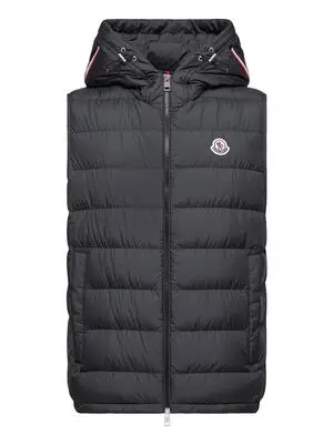 Moncler Marseillan Hooded Down Vest - Black