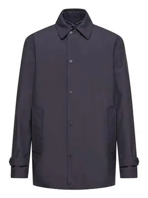 Moncler Brecon Mid-length 3-in-1 Down Shirt Jacket - Blue